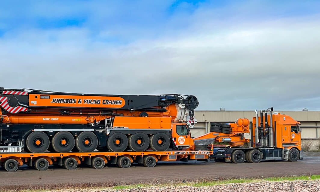 10x8 Steerable Platform Trailer for Johnson & Young Cranes